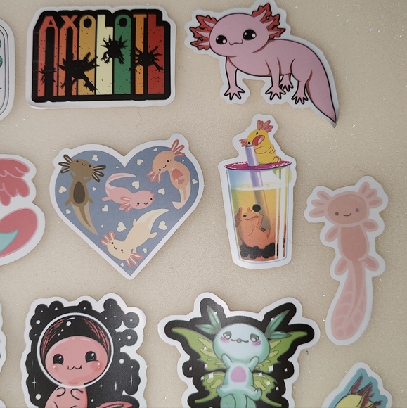 Office | Set Of 18 Cute Fantasy Axolotl Stickers | Poshmark